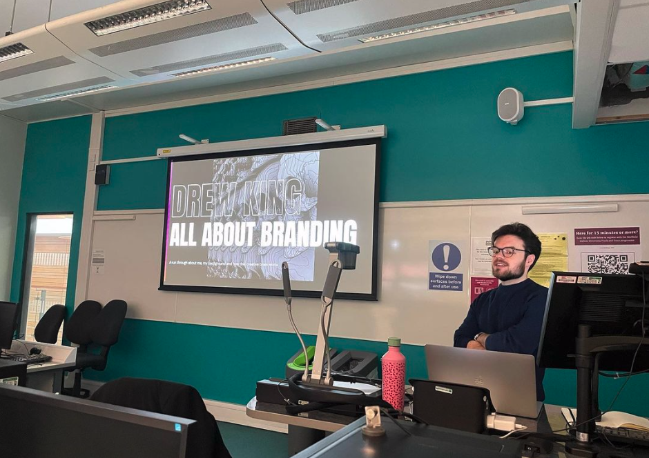 Graduate Drew King from Rise at 7 visits Digital Media Production first ...